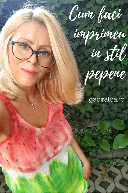 DIY: maieul cu imprimeu pepene | GabiRalea.ro | DIY & Living