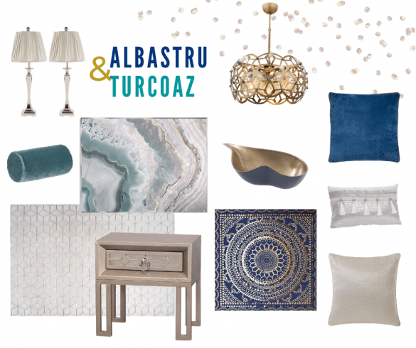 Idei de decor: accent albastru si turcoaz | GabiRalea.ro | DIY & Living